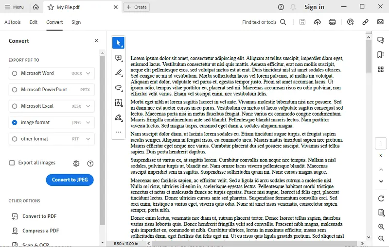 Convert PDF to JPG on Windows 10 on PC and Online - PDF Candy